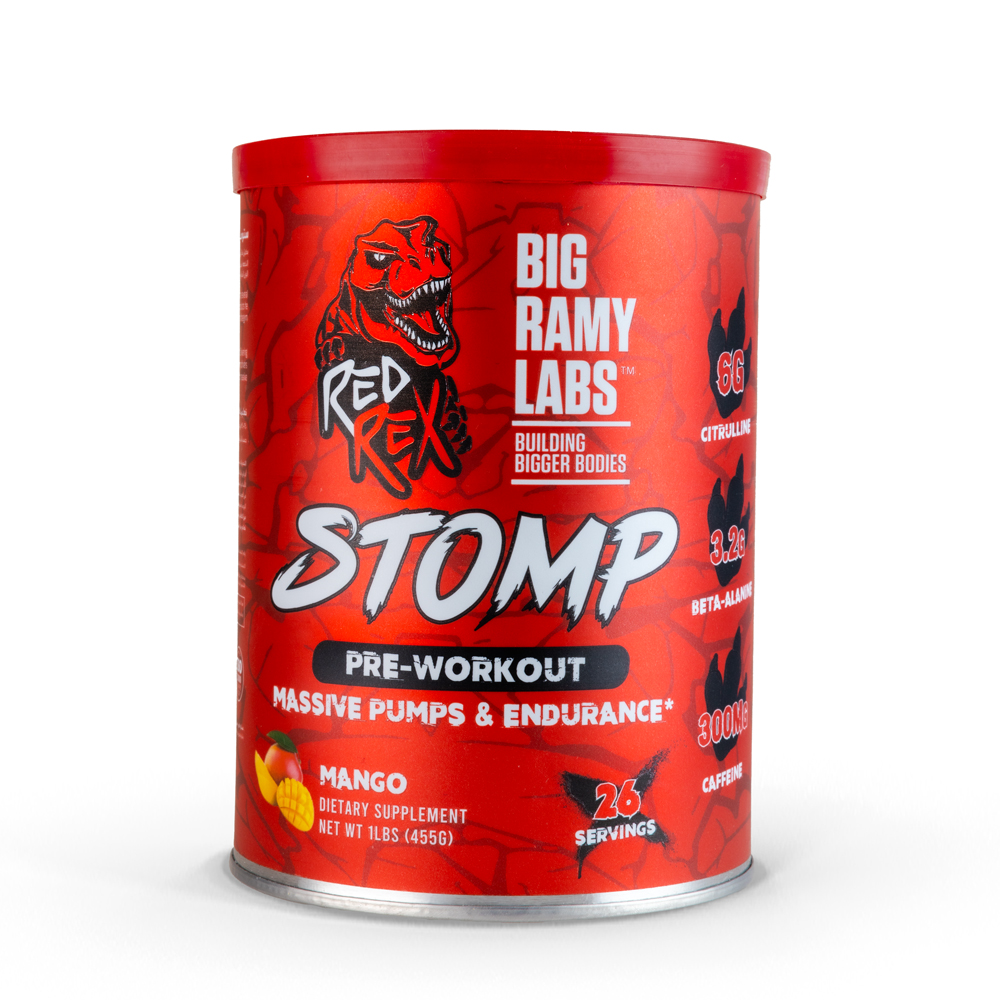 Big Ramy Labs Red Rex Stomp Pre-Workout Massive Pumps & Endurance ...